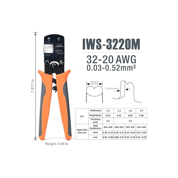 Micro Connector Crimping Tool (IWS-3220M)