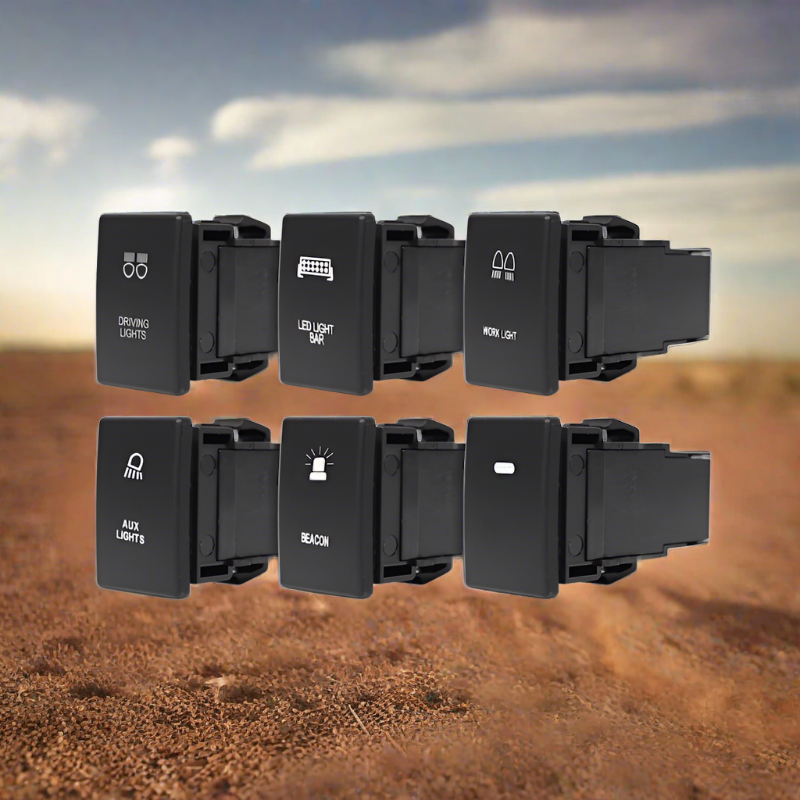 Isuzu D-Max Style Push Button Switches - 31mm x 20mm