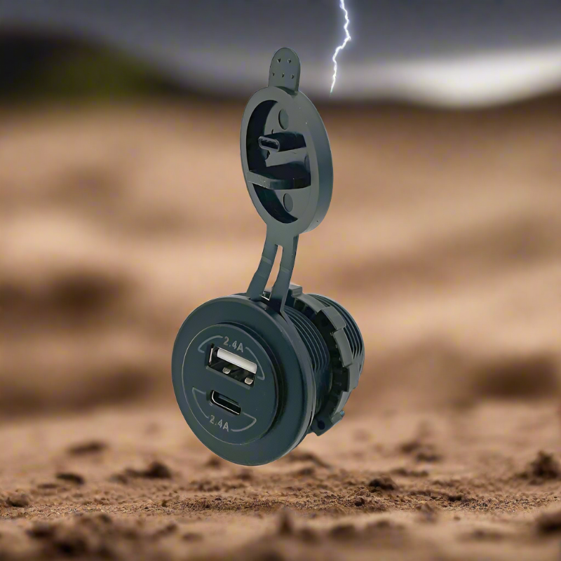 USB-A + USB-C Socket